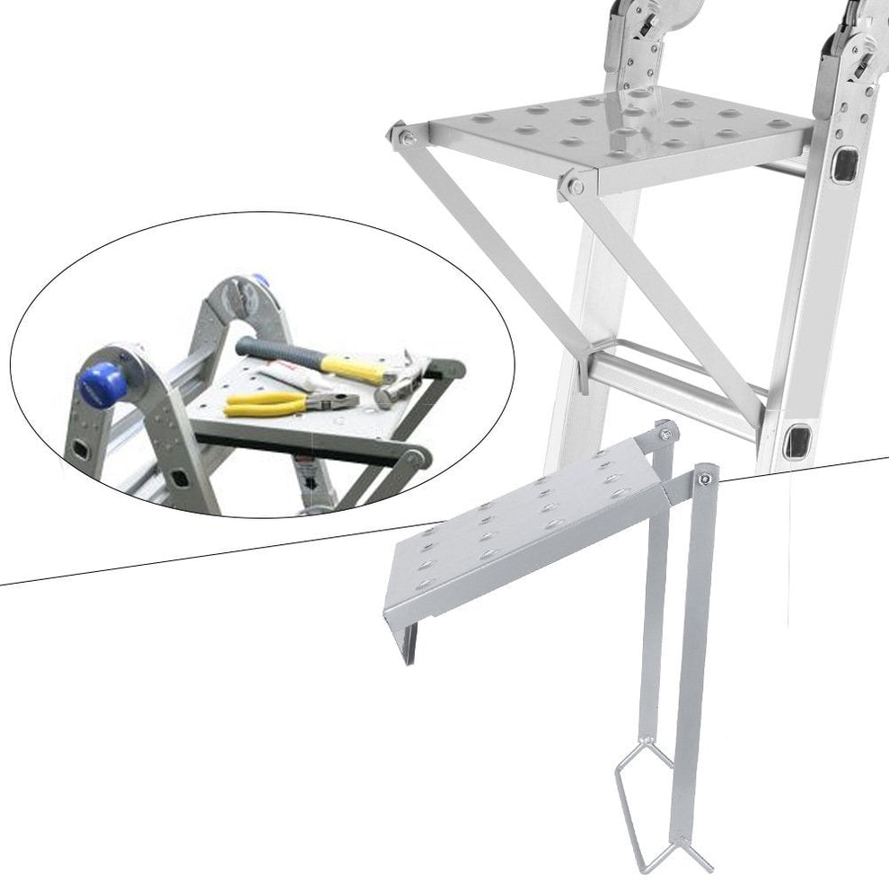 Foldable Steel Ladder Platform – Universal Fit for Step Ladders – evaperise