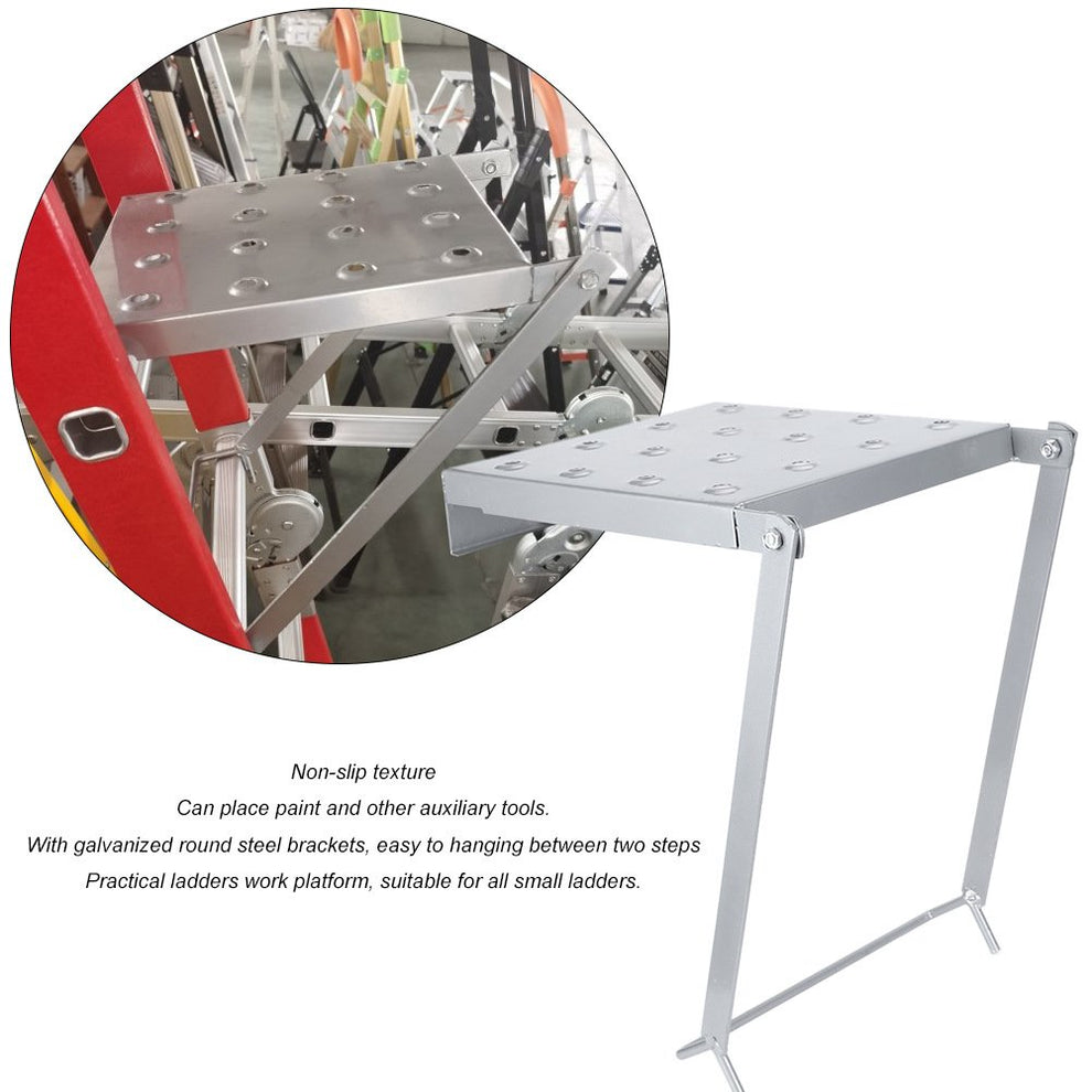 Foldable Steel Ladder Platform – Universal Fit for Step Ladders – evaperise