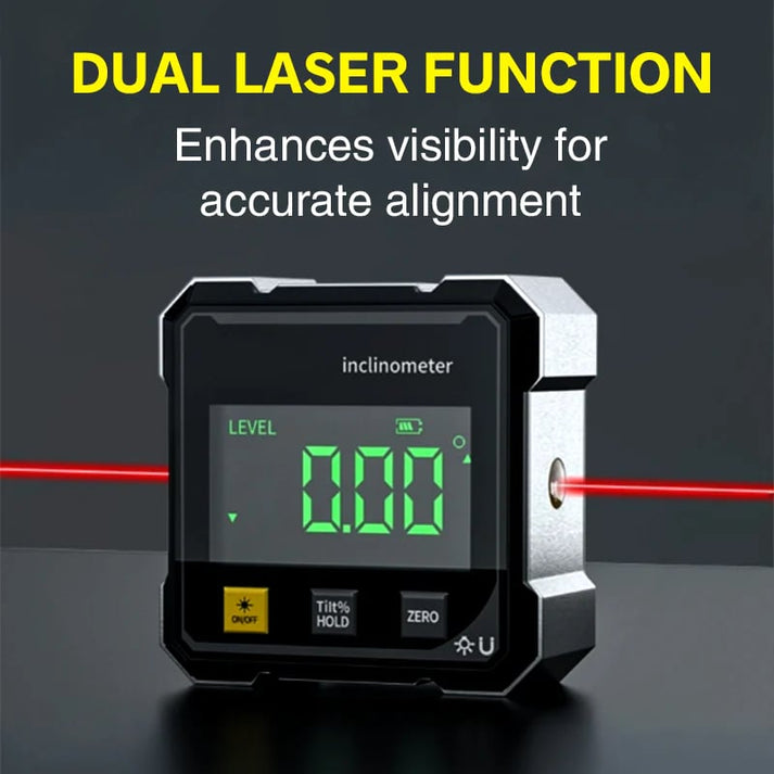 4-Side Magnetic Digital Angle Gauge with Laser – evaperise
